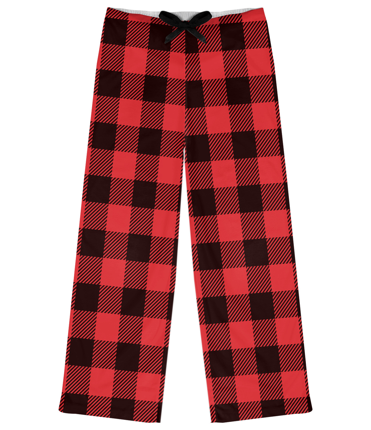 Lumberjack Plaid Womens Pajama Pants - 2XL (Personalized) - YouCustomizeIt