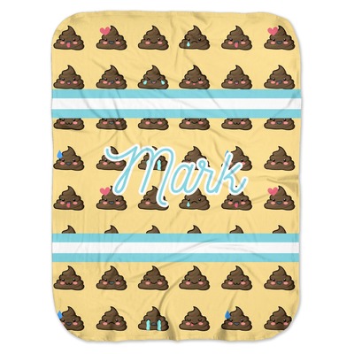 Poop Emoji Baby Swaddling Blanket (Personalized) - YouCustomizeIt