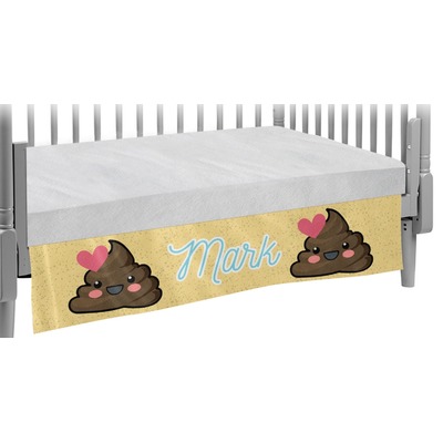 Custom Poop Emoji Crib Skirt (Personalized) | YouCustomizeIt