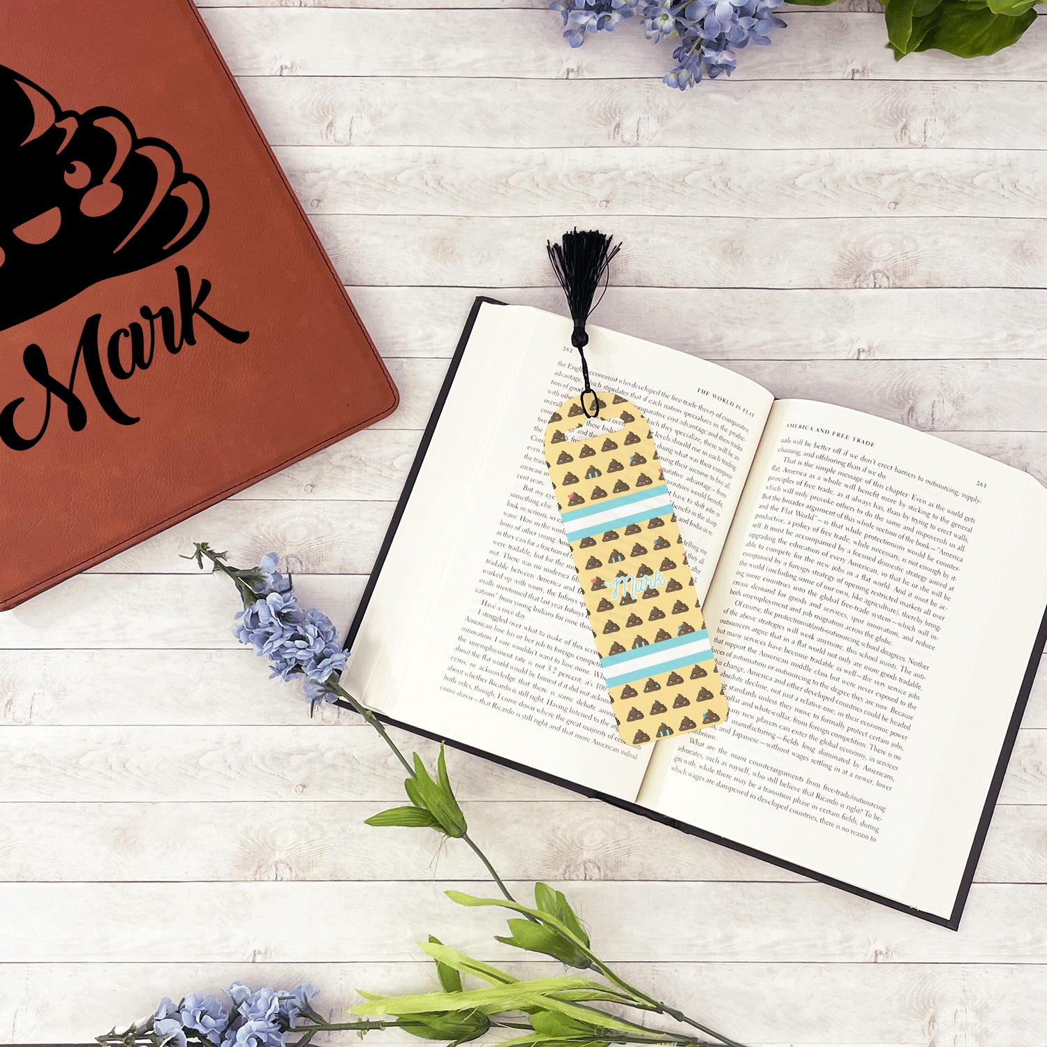 Custom Poop Emoji Plastic Bookmark (Personalized) | YouCustomizeIt