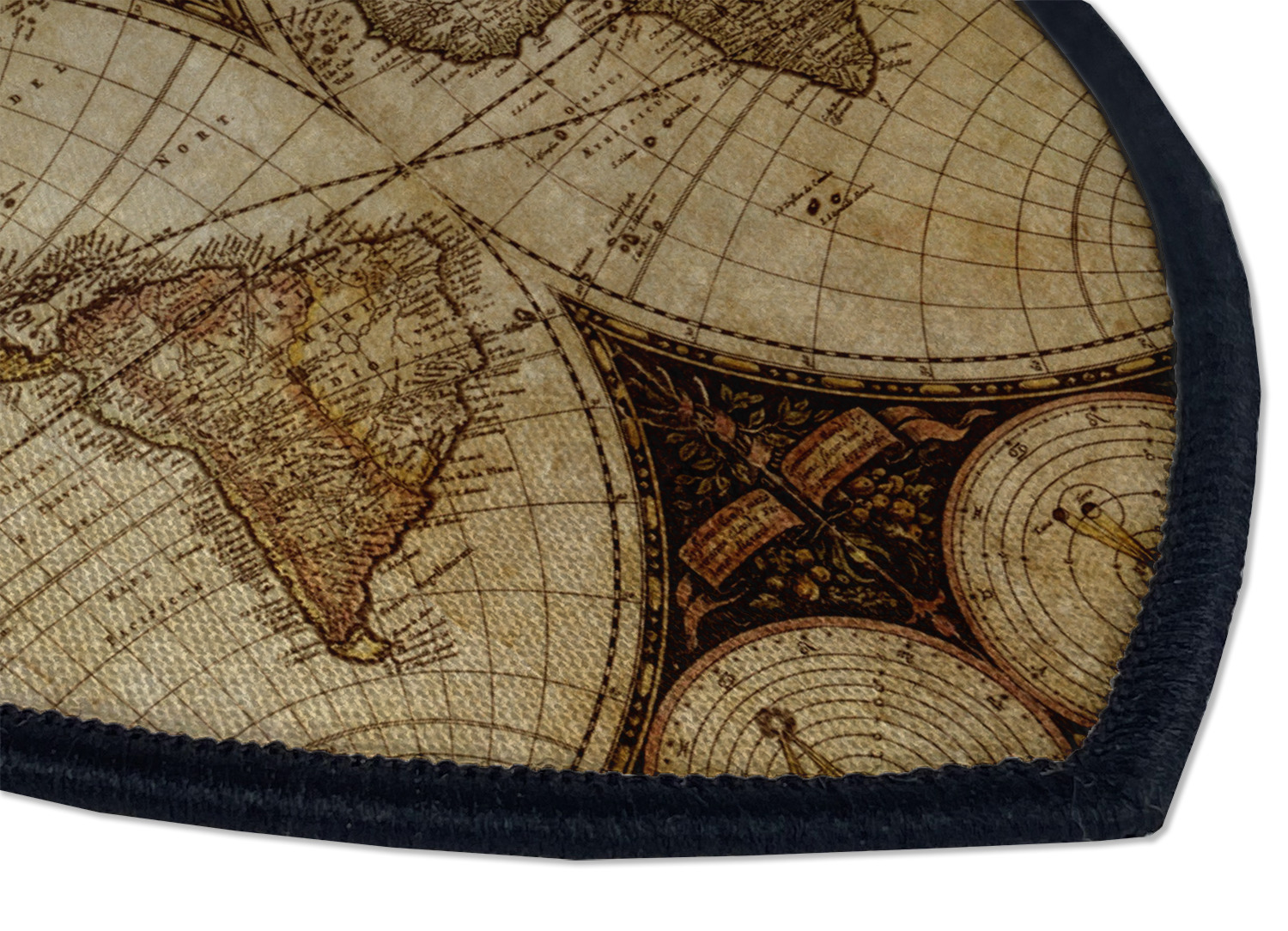 Vintage World Map Iron on Patches - YouCustomizeIt
