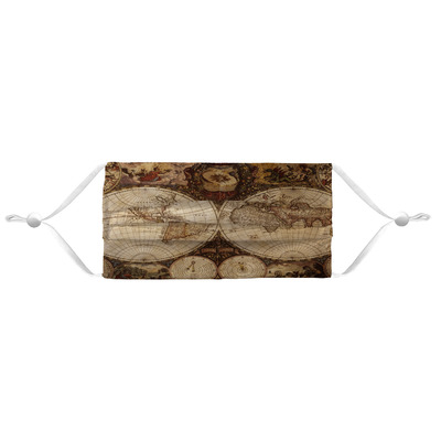 Vintage World Map Face Mask Cover - YouCustomizeIt