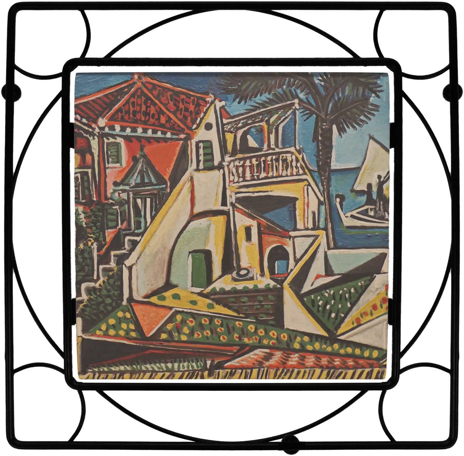 Mediterranean Landscape by Pablo Picasso Square Trivet - YouCustomizeIt