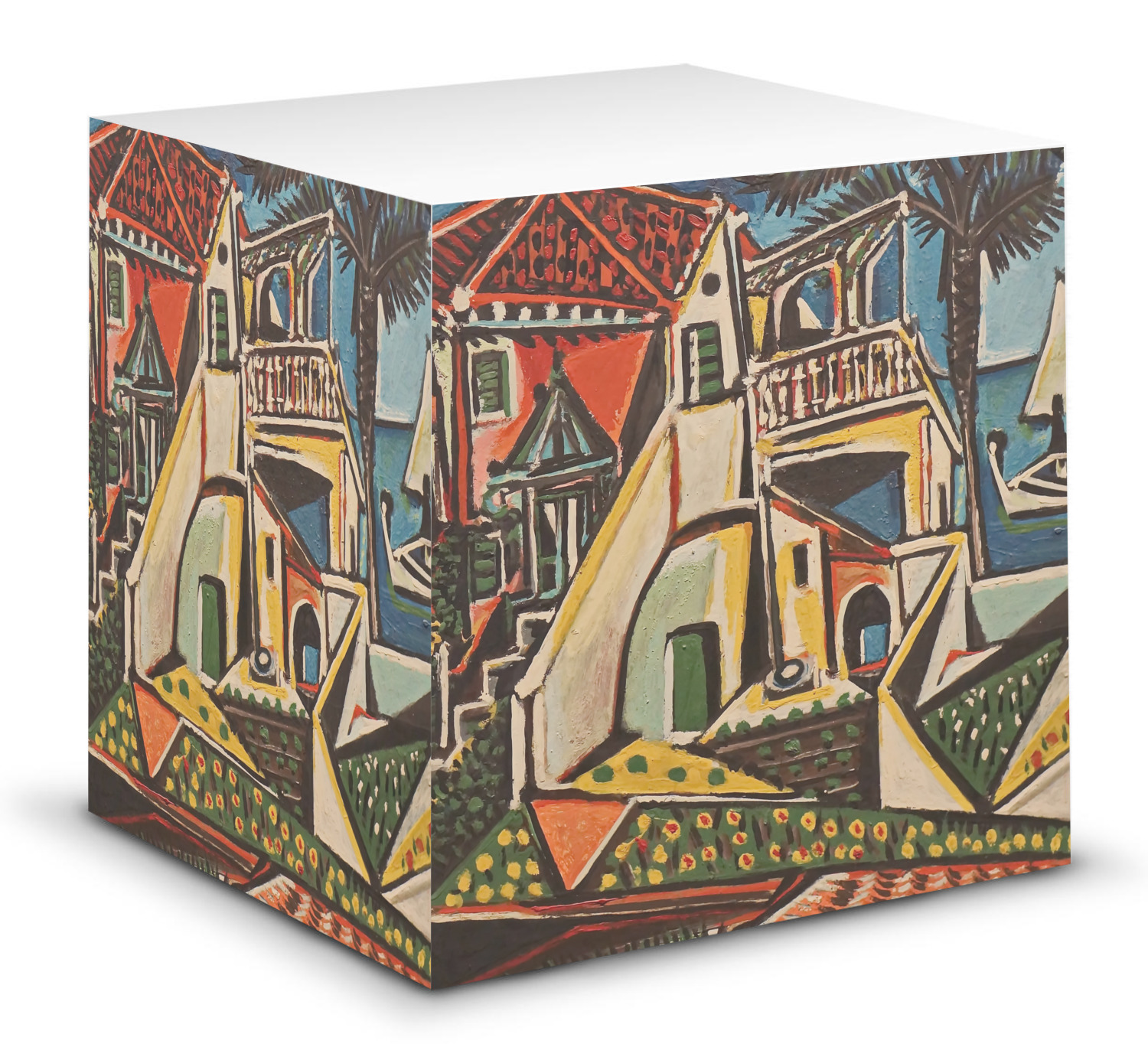 Mediterranean Landscape by Pablo Picasso Sticky Note Cube - YouCustomizeIt