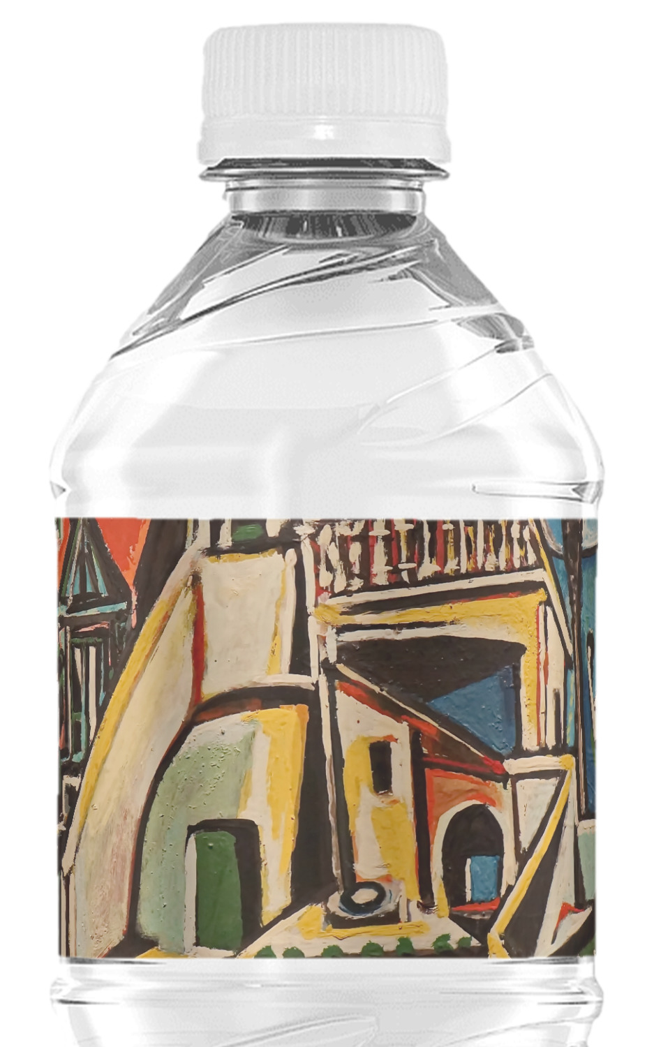Custom Mediterranean Landscape by Pablo Picasso Water Bottle Labels ...