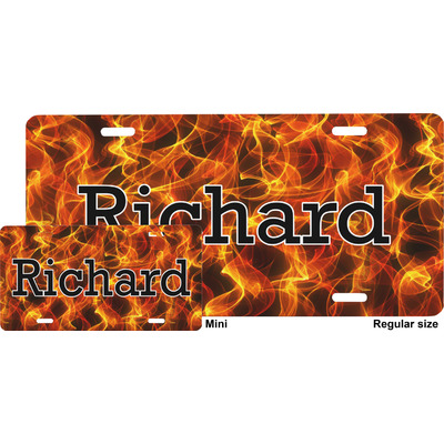 Custom Fire Front License Plate (Personalized) | YouCustomizeIt