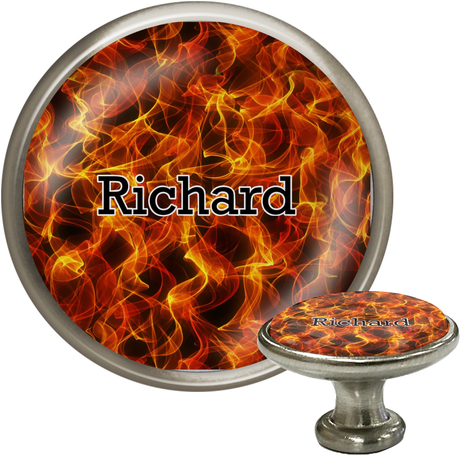 Fire Cabinet Knob (Personalized) - YouCustomizeIt