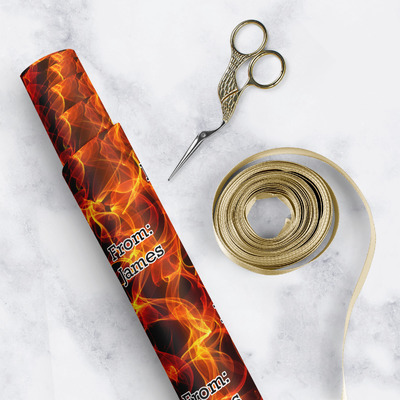 Fire Wrapping Paper (Personalized) - YouCustomizeIt