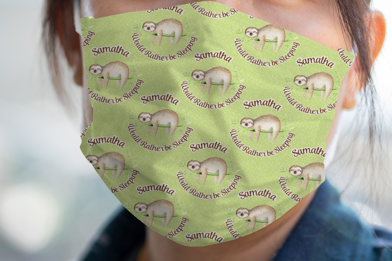 Sloth Face Mask Cover (Personalized) - YouCustomizeIt
