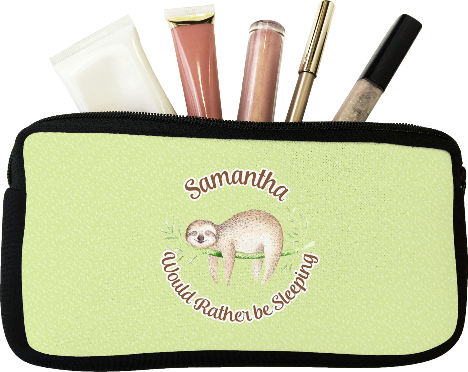 Custom Sloth Makeup / Cosmetic Bag (Personalized) | YouCustomizeIt