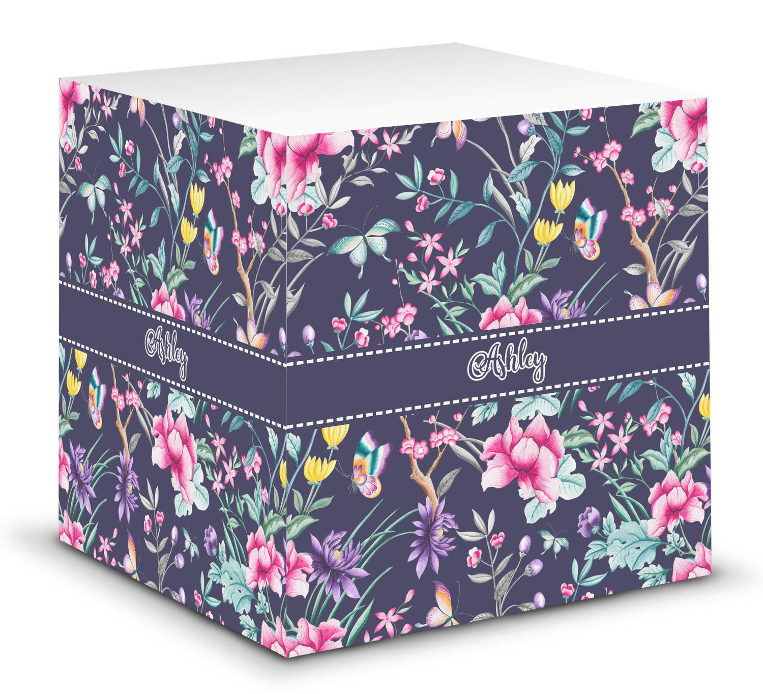 Chinoiserie Sticky Note Cube (Personalized) - YouCustomizeIt