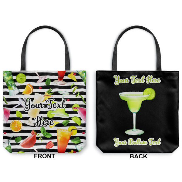 Custom Cocktails Canvas Tote Bag (Personalized) | YouCustomizeIt