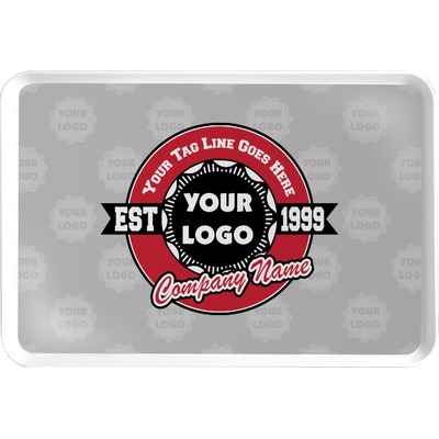 Custom Logo & Tag Line Serving Tray w/ Logos | YouCustomizeIt