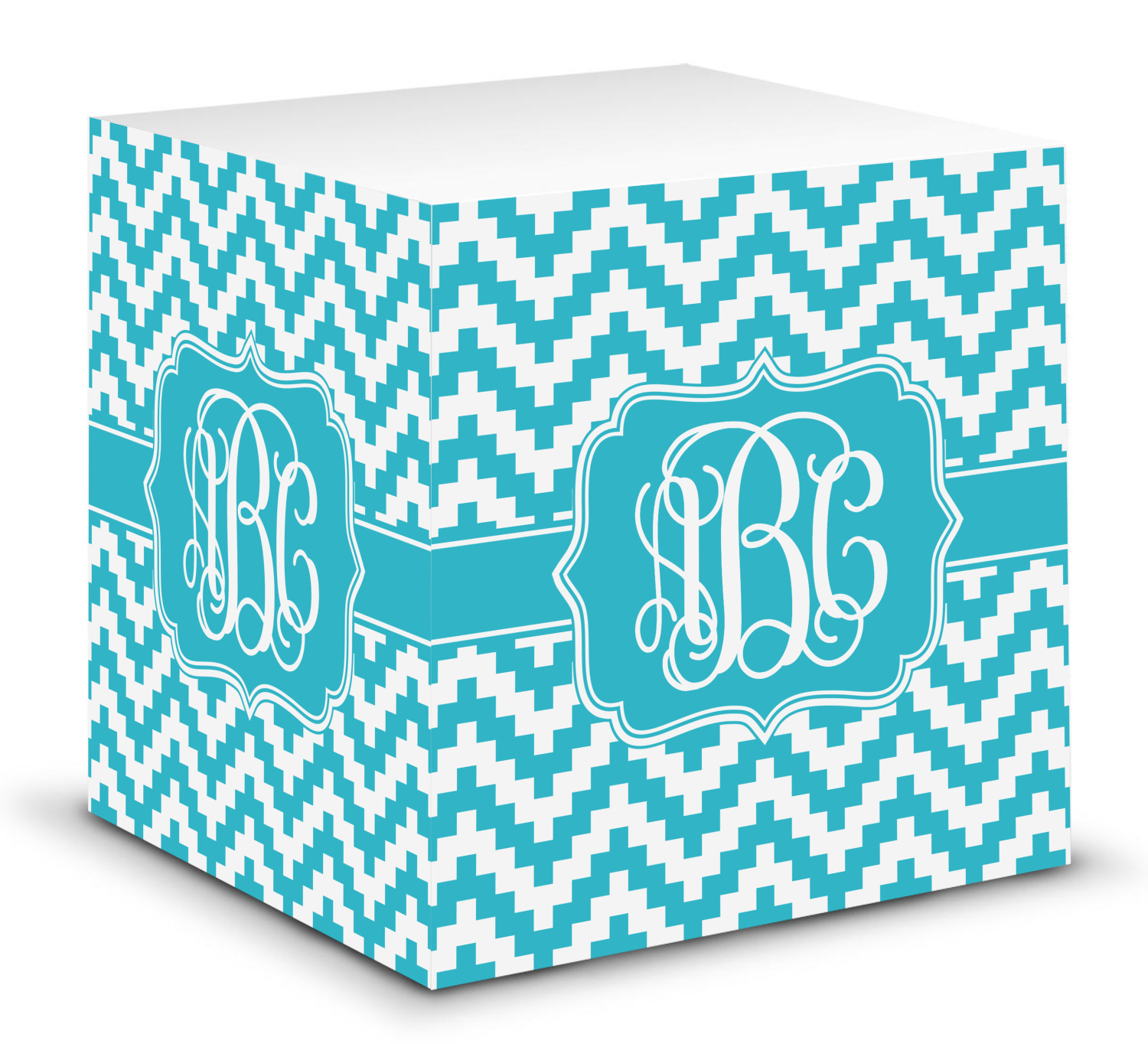 Custom Pixelated Chevron Sticky Note Cube (Personalized) | YouCustomizeIt