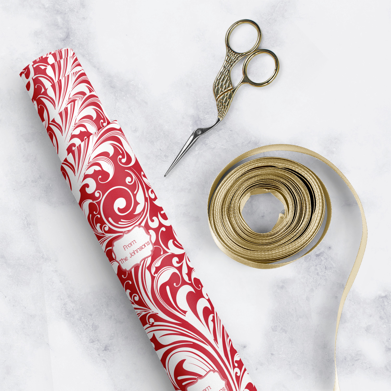 Swirl Wrapping Paper (Personalized) - YouCustomizeIt