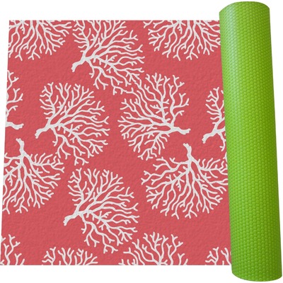 Coral & Teal Yoga Mat (Personalized) - YouCustomizeIt