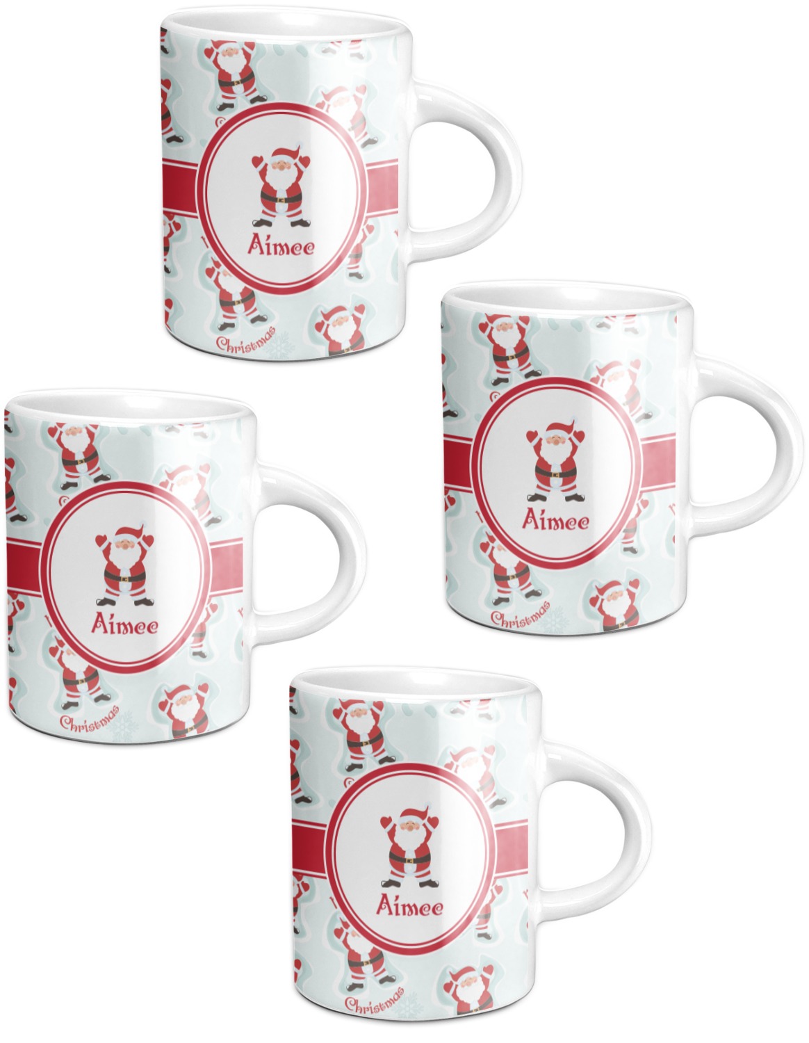 Santa Hat Monogram Mug Set | semashow.com
