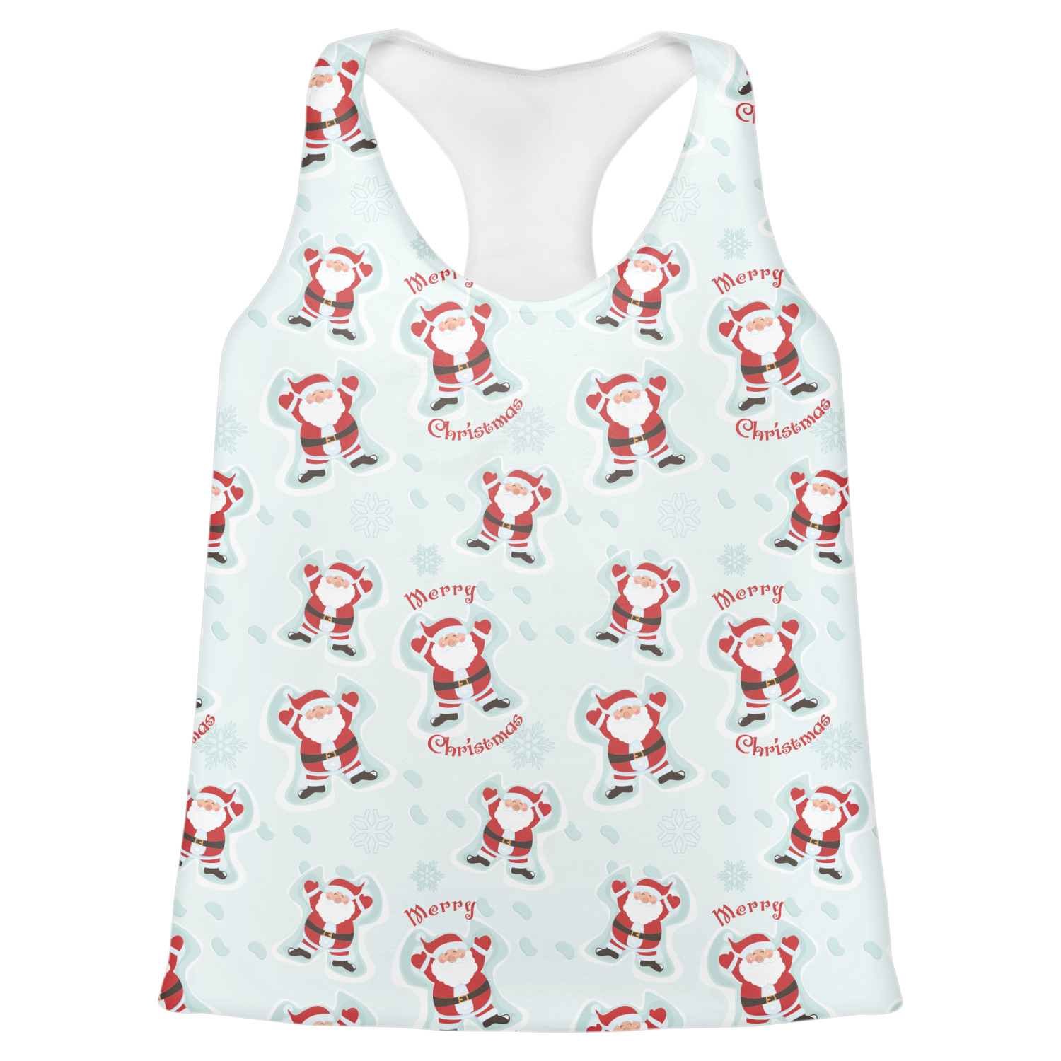 Santa Claus Womens Racerback Tank Top - Medium (Personalized ...