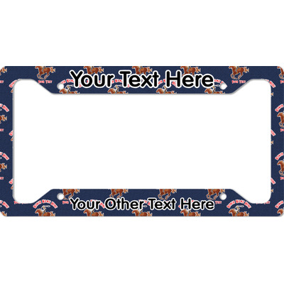 Custom Western Ranch License Plate Frame - Style A (Personalized ...