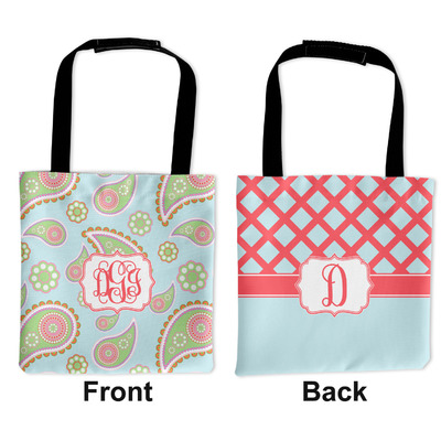 Blue Paisley Auto Back Seat Organizer Bag (Personalized) - YouCustomizeIt