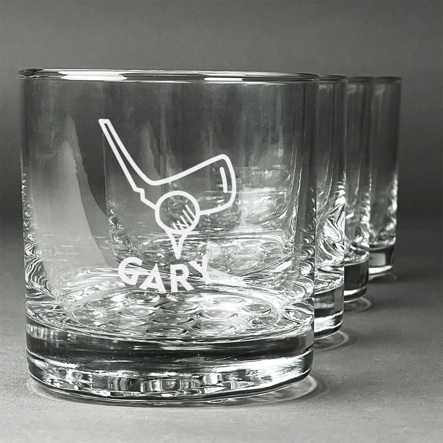 Golf Whiskey Glasses (Set of 4) (Personalized) - YouCustomizeIt