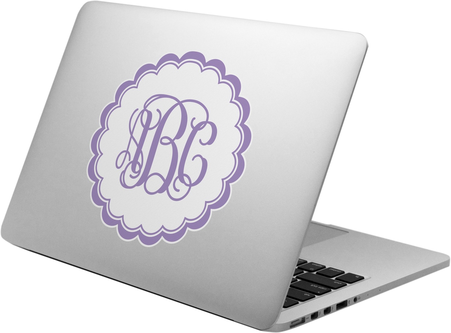 Pink & Purple Damask Laptop Decal (Personalized) - YouCustomizeIt