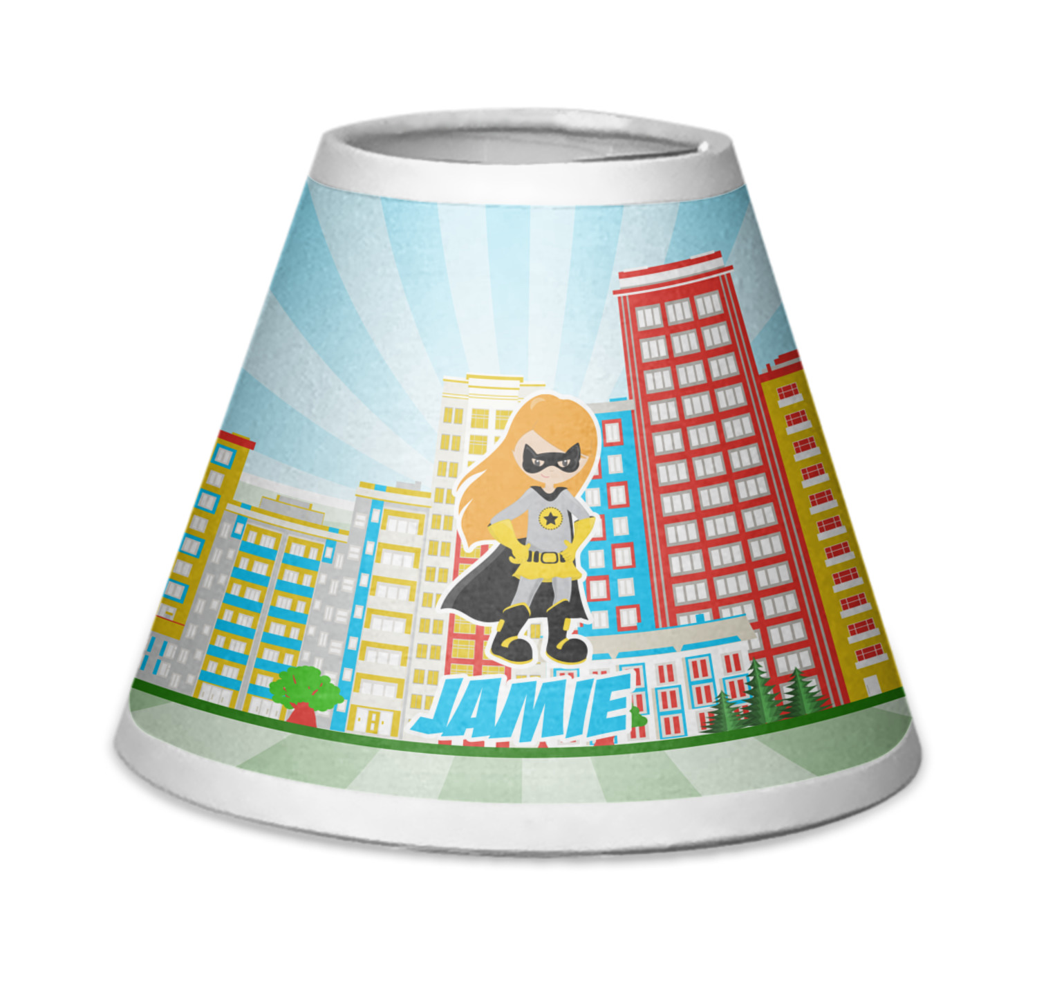 Superhero in the City Chandelier Lamp Shade (Personalized) - YouCustomizeIt