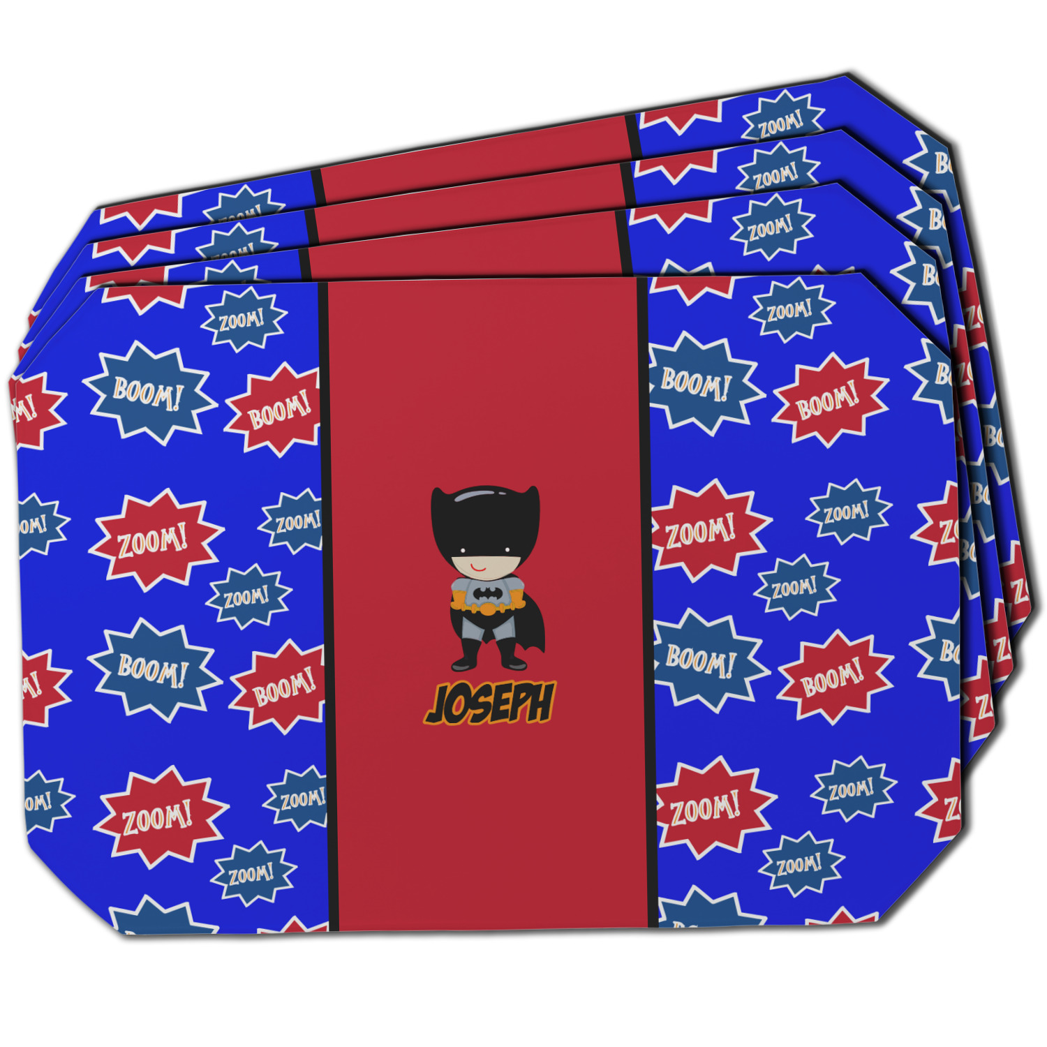 Custom Superhero Dining Table Mat - Octagon w/ Name or Text ...