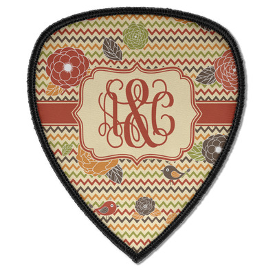 Custom Chevron & Fall Flowers Iron on Patches (Personalized ...