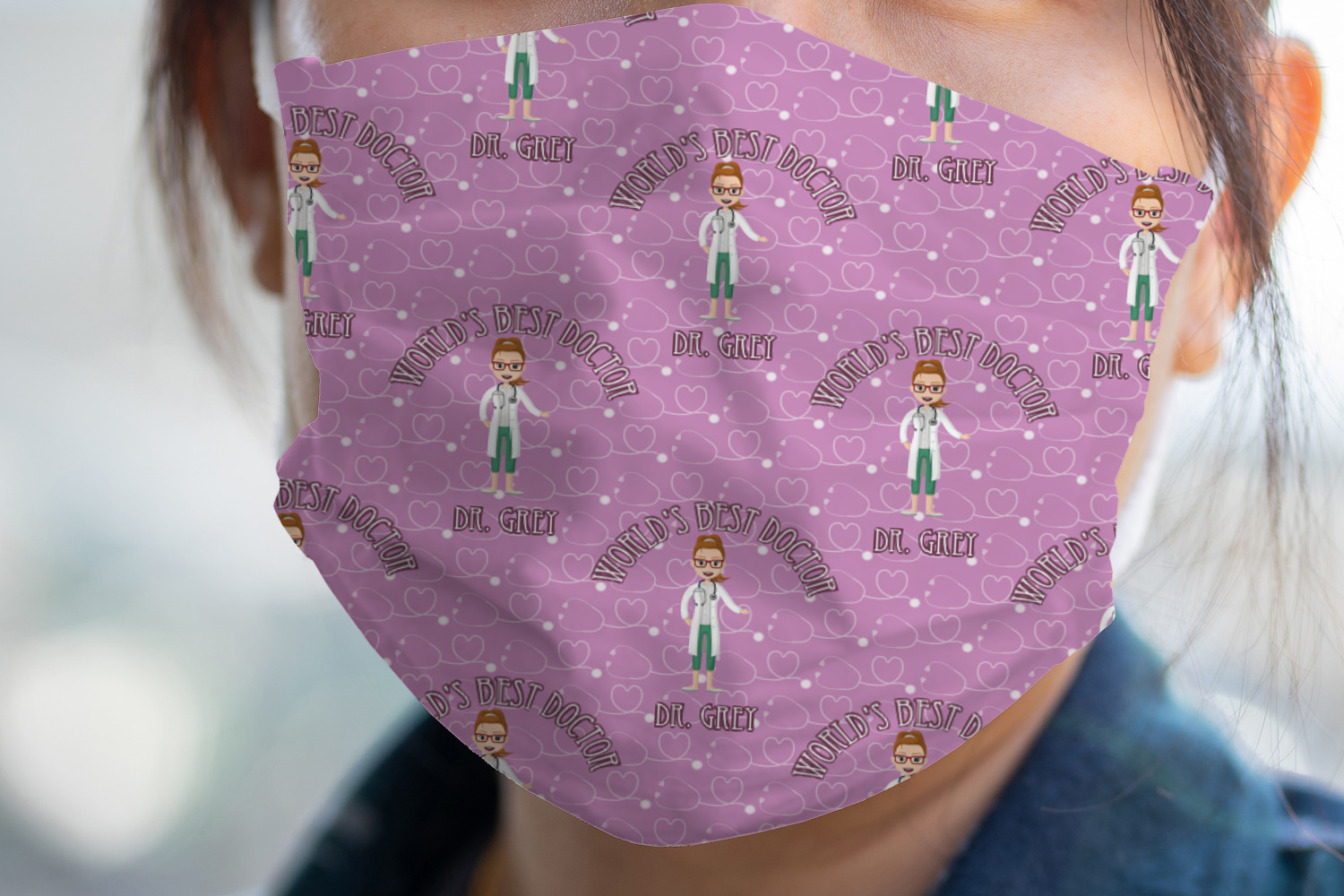 Doctor Avatar Face Mask Cover (Personalized) - YouCustomizeIt