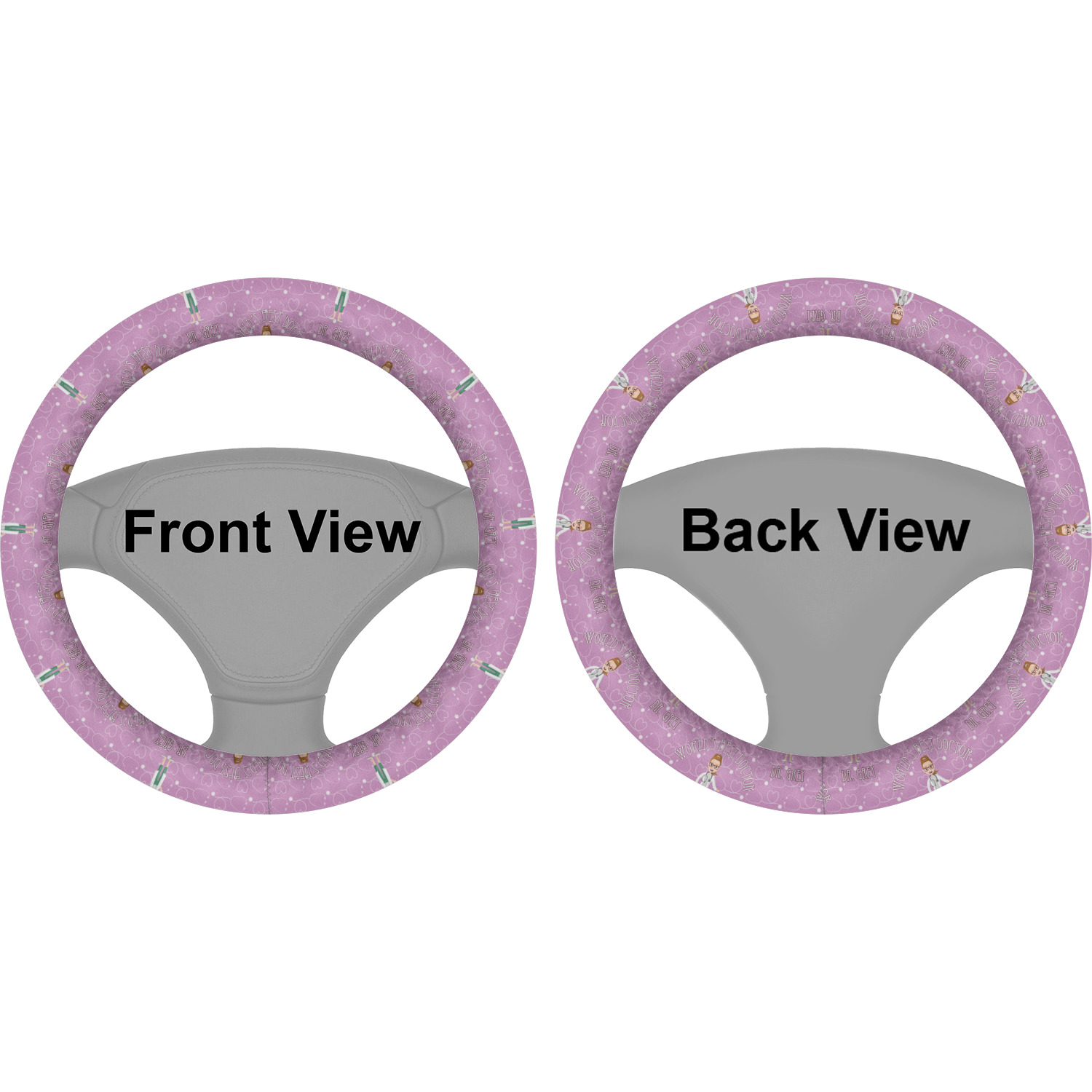 Custom Doctor Avatar Steering Wheel Cover (Personalized) | YouCustomizeIt