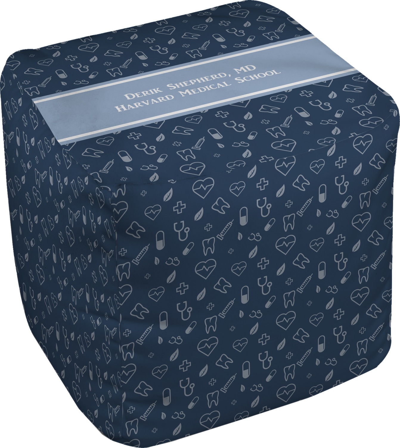Custom Medical Doctor Cube Pouf Ottoman - 13" (Personalized ...