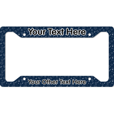 Custom Medical Doctor License Plate Frame - Style A (Personalized ...