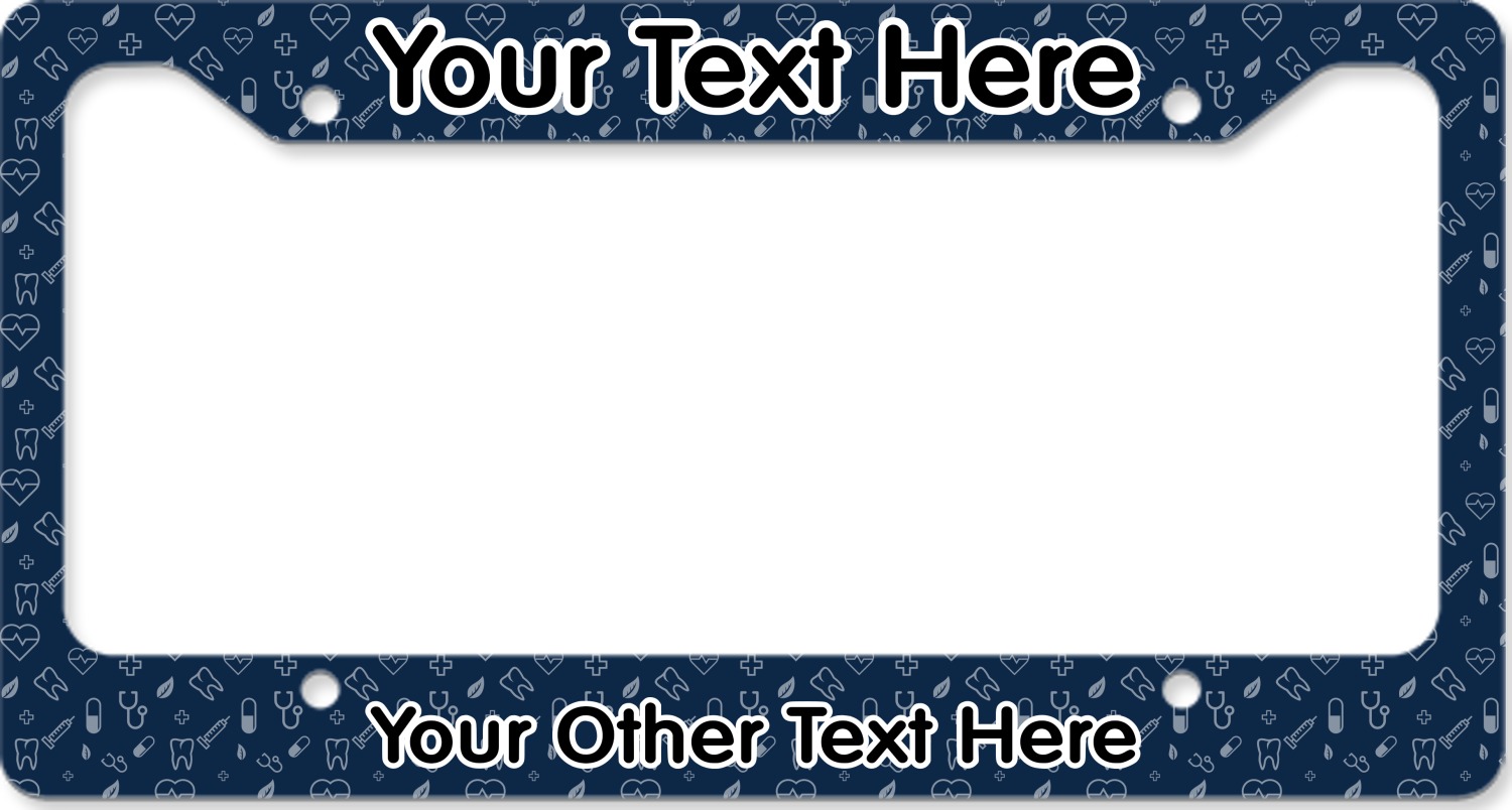 Medical Doctor License Plate Frame (Personalized) - YouCustomizeIt
