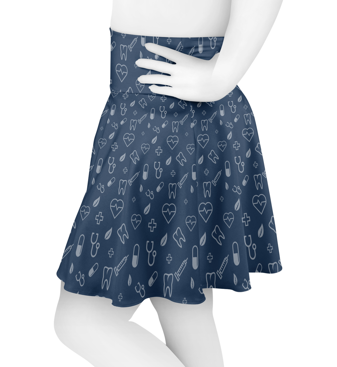 Medical Doctor Skater Skirt - Medium (Personalized) - YouCustomizeIt