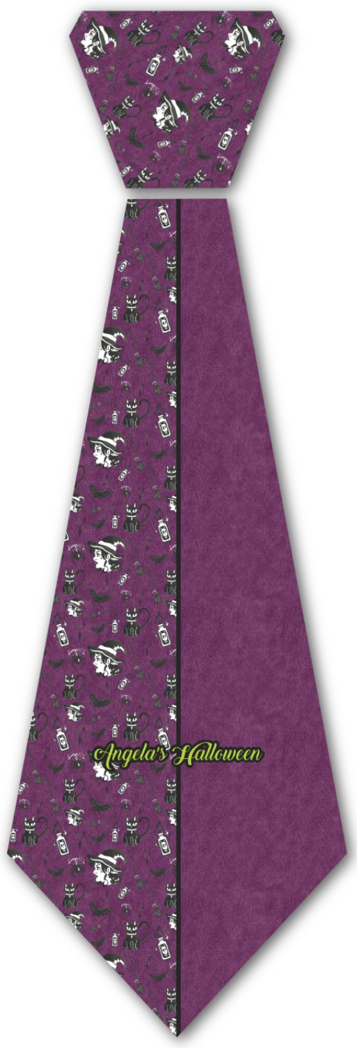 Custom Witches On Halloween Iron On Tie (Personalized) | YouCustomizeIt