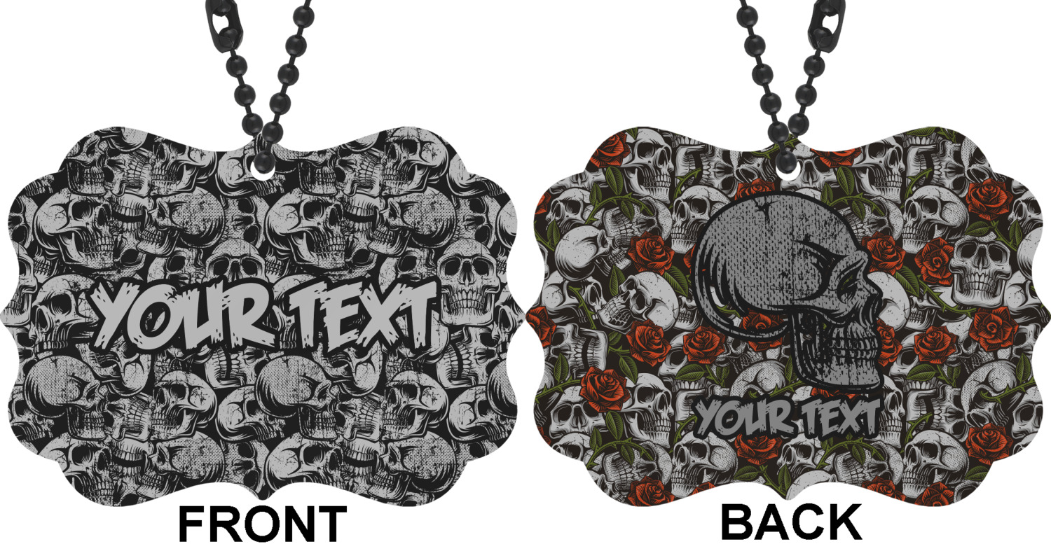 Custom Skulls Rear View Mirror Decor (Personalized) | YouCustomizeIt