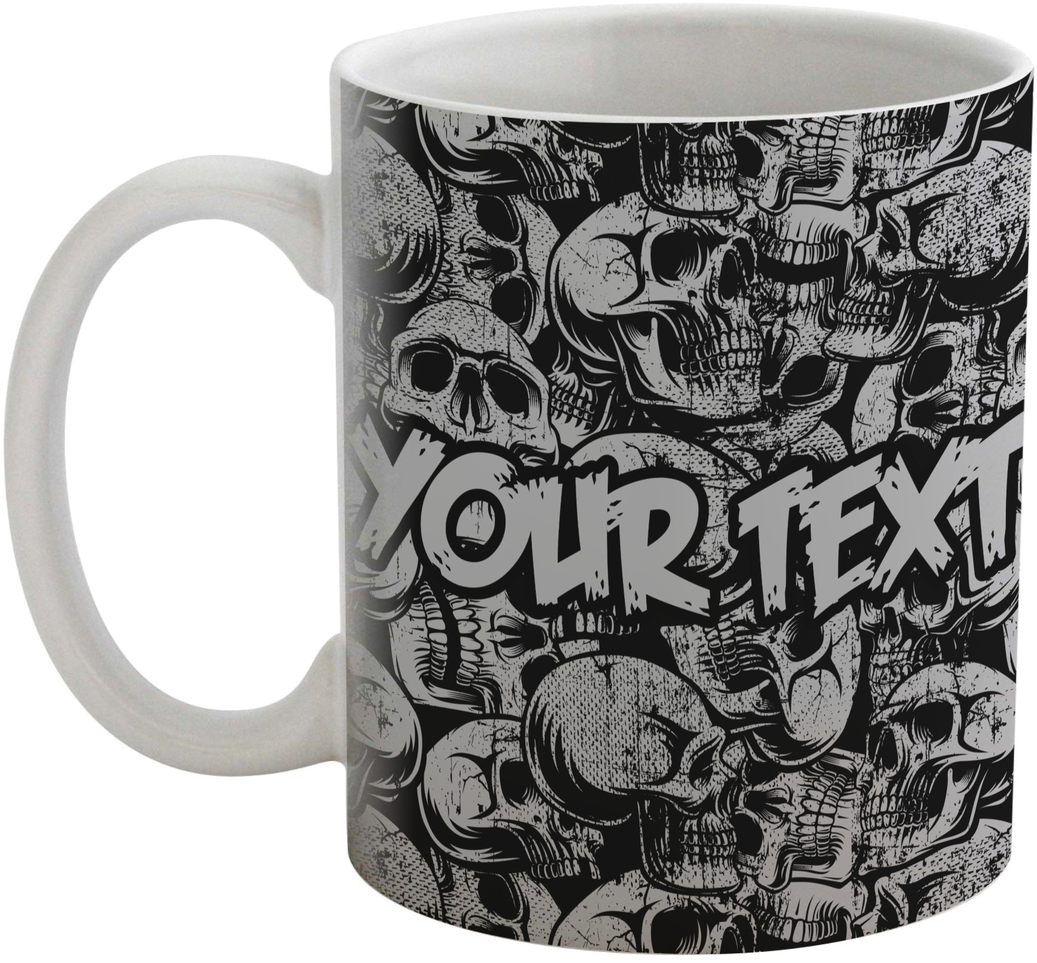 Skulls Coffee Mug (Personalized) - YouCustomizeIt