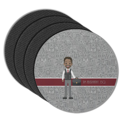 Custom Lawyer / Attorney Avatar Rubber Backed Coaster (Personalized ...