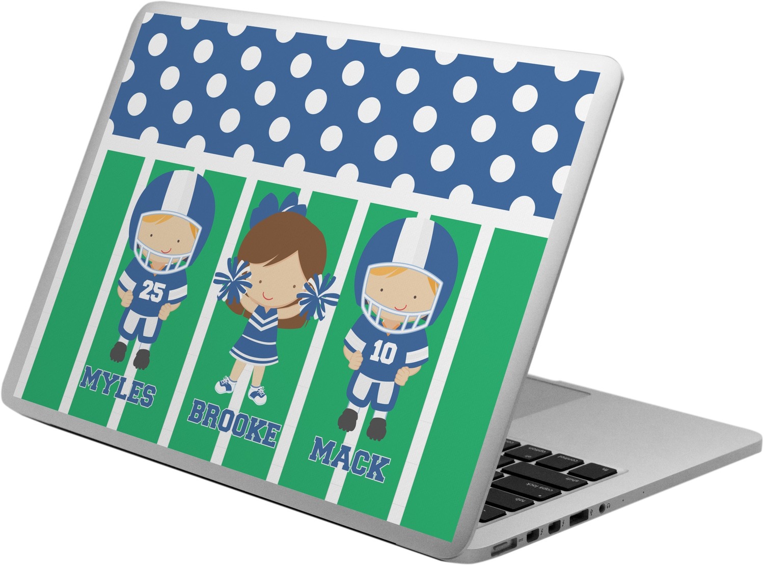 Football Laptop Decal (Personalized) - YouCustomizeIt
