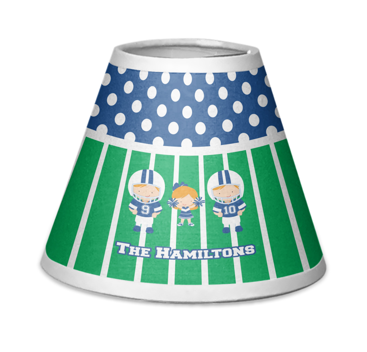 Football Chandelier Lamp Shade (Personalized) - YouCustomizeIt