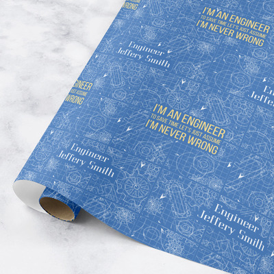 Custom Engineer Quotes Wrapping Paper (Personalized) | YouCustomizeIt