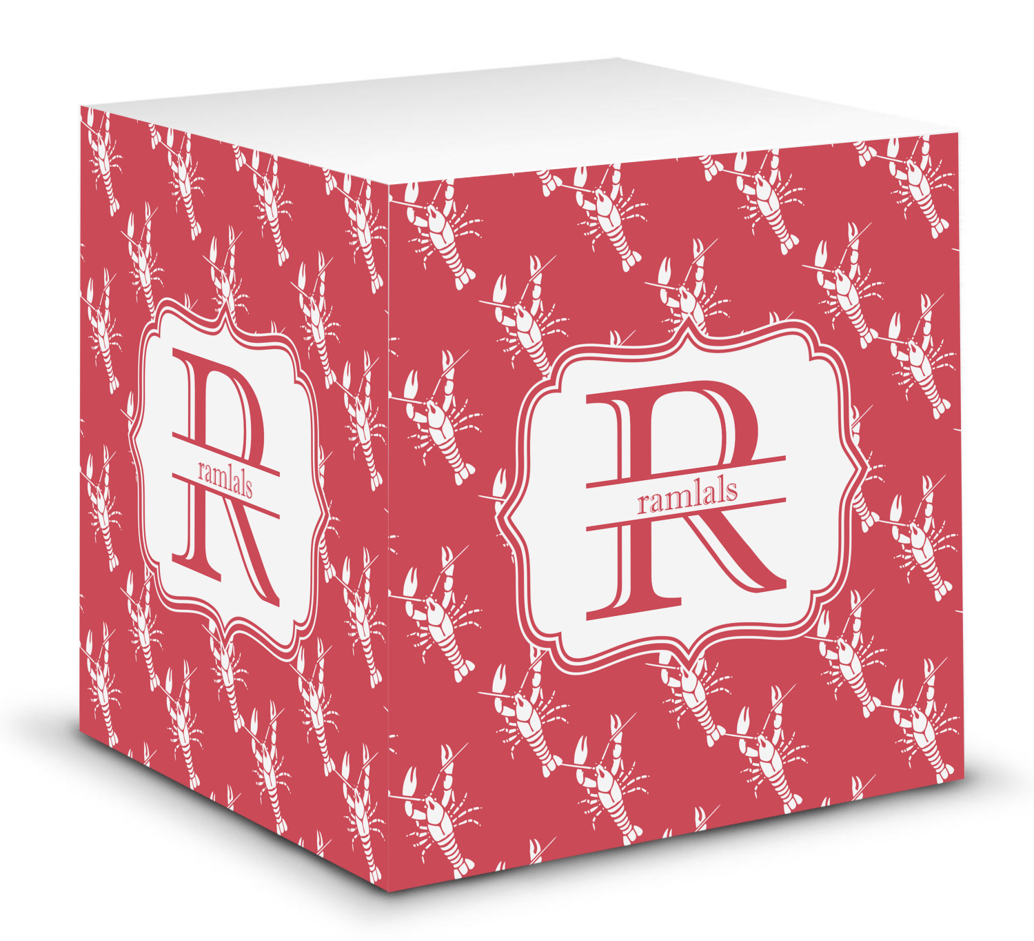 Custom Crawfish Sticky Note Cube (Personalized) | YouCustomizeIt