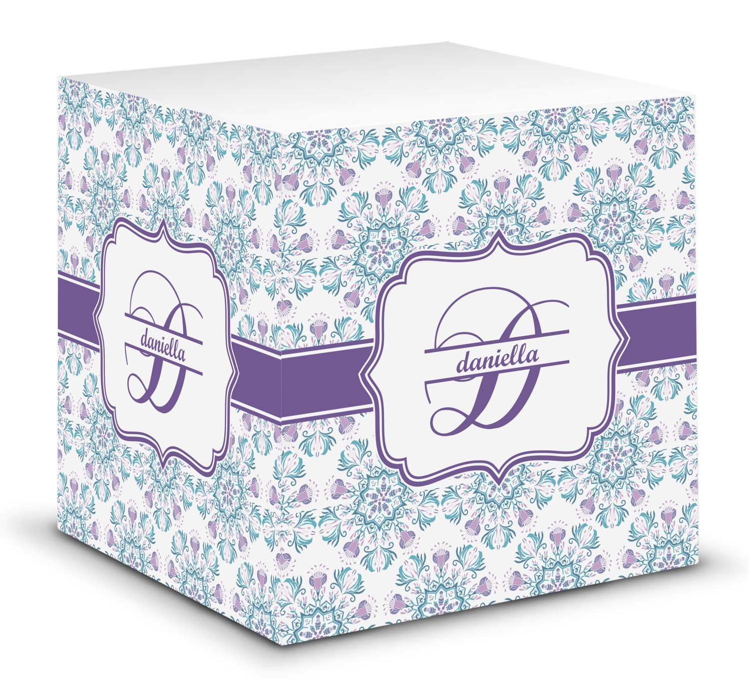 Custom Mandala Floral Sticky Note Cube (Personalized) | YouCustomizeIt