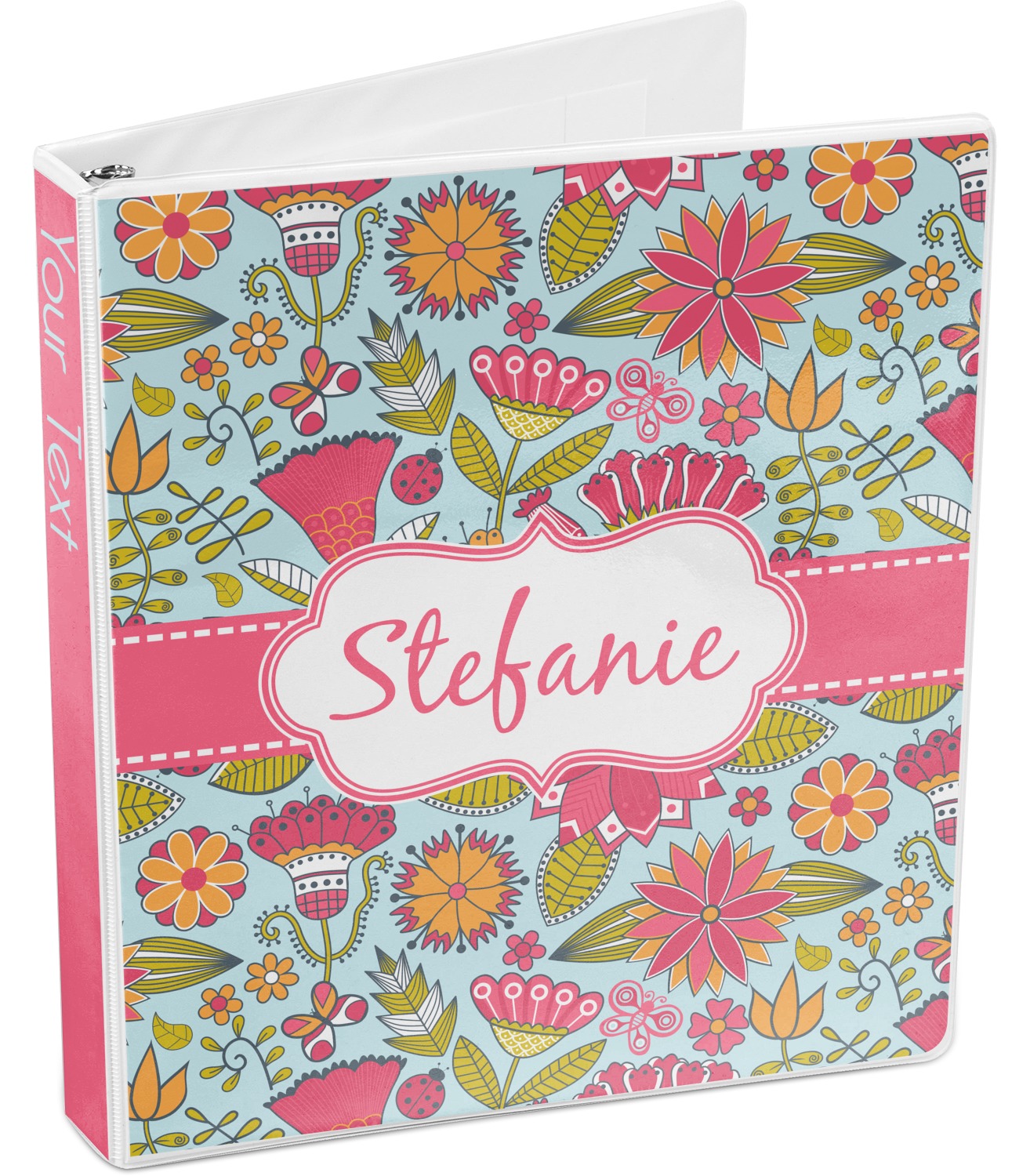 Wild Flowers 3-Ring Binder (Personalized) - YouCustomizeIt