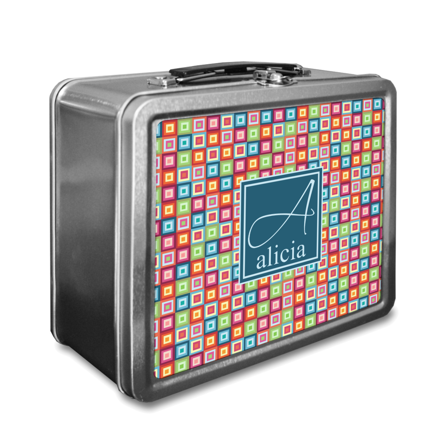 Retro Squares Lunch Box (Personalized) - YouCustomizeIt