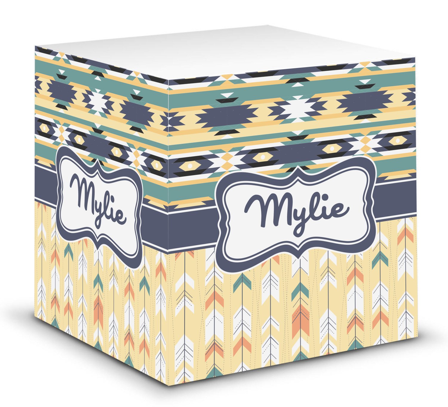 Tribal2 Sticky Note Cube (Personalized) - YouCustomizeIt