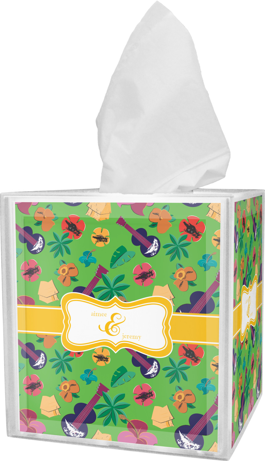 Luau Party Tissue Box Cover (Personalized) - YouCustomizeIt