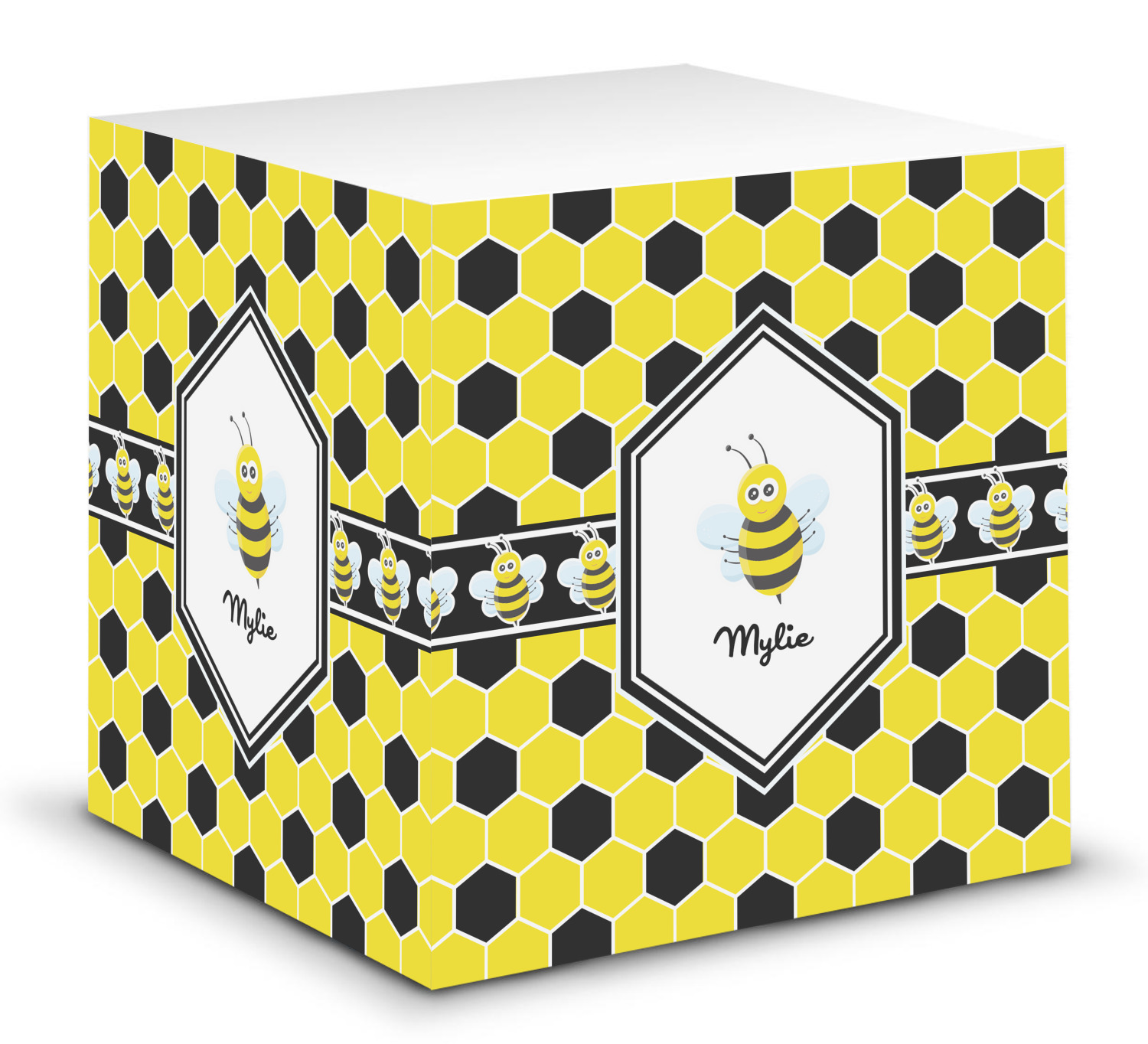 Custom Honeycomb Sticky Note Cube (Personalized) | YouCustomizeIt