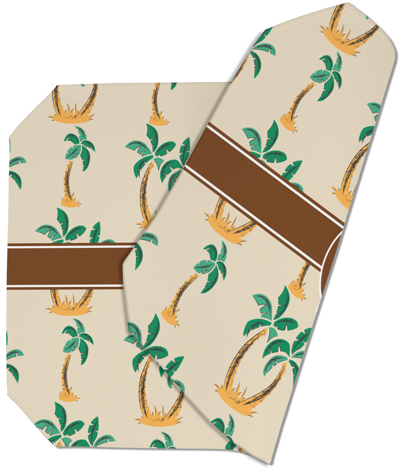 Custom Palm Trees Dining Table Mat - Octagon w/ Monogram | YouCustomizeIt